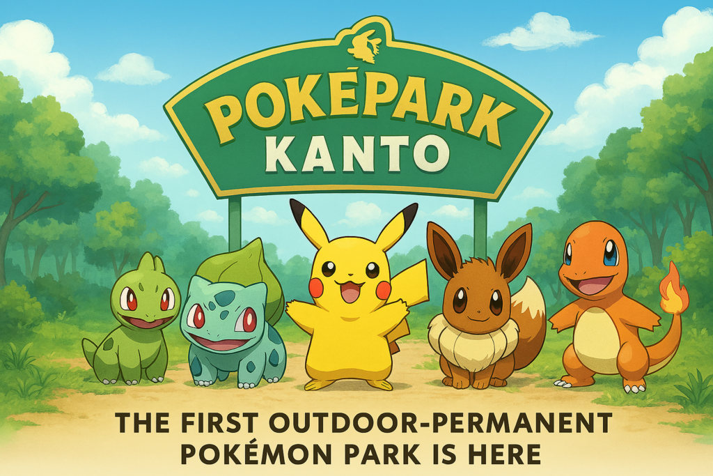 PokéPark Kanto: The First Outdoor‑Permanent Pokémon Park Opens in Tokyo ...